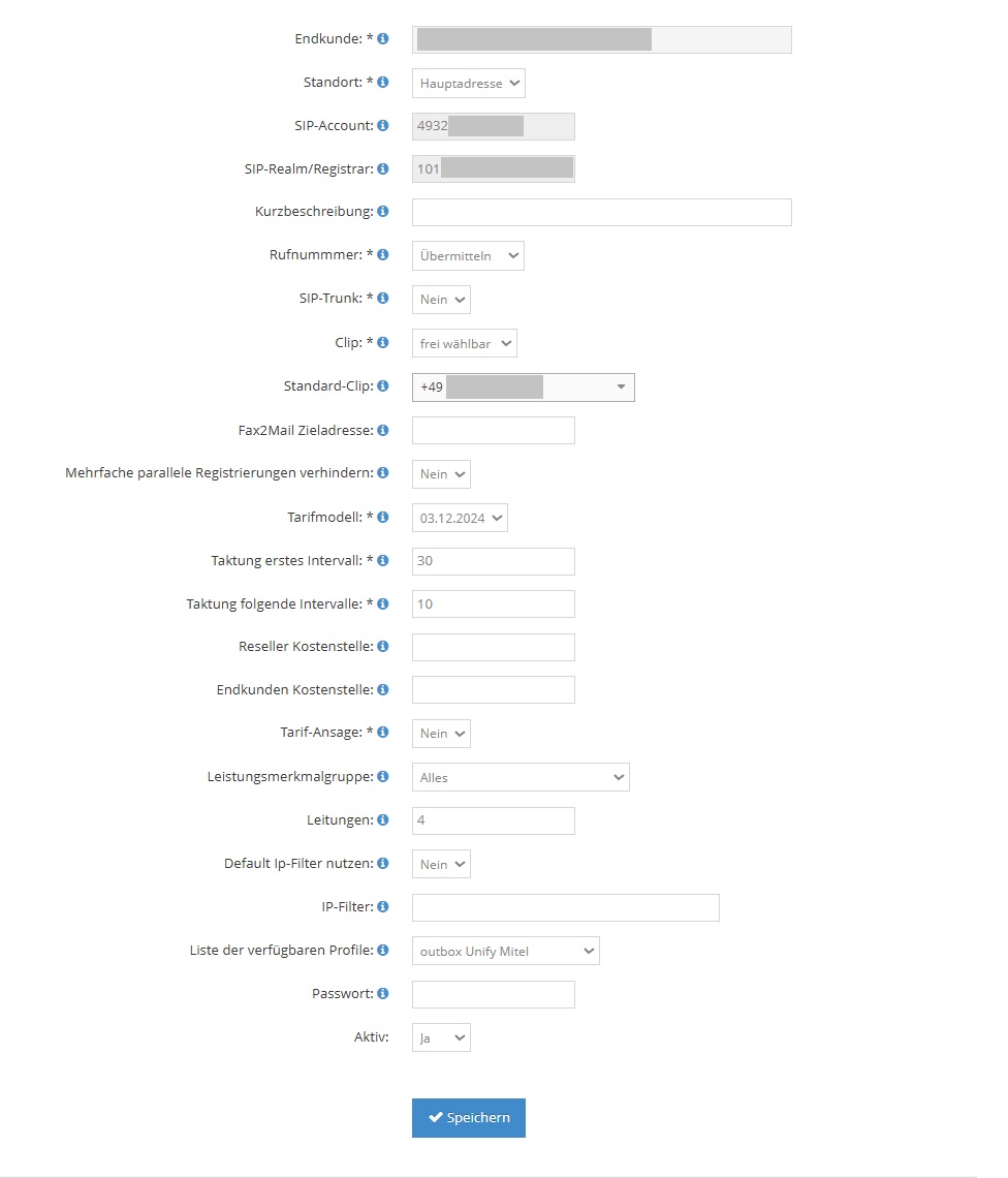 Outbox Unify Mitel Profil - Outbox AG – FAQ